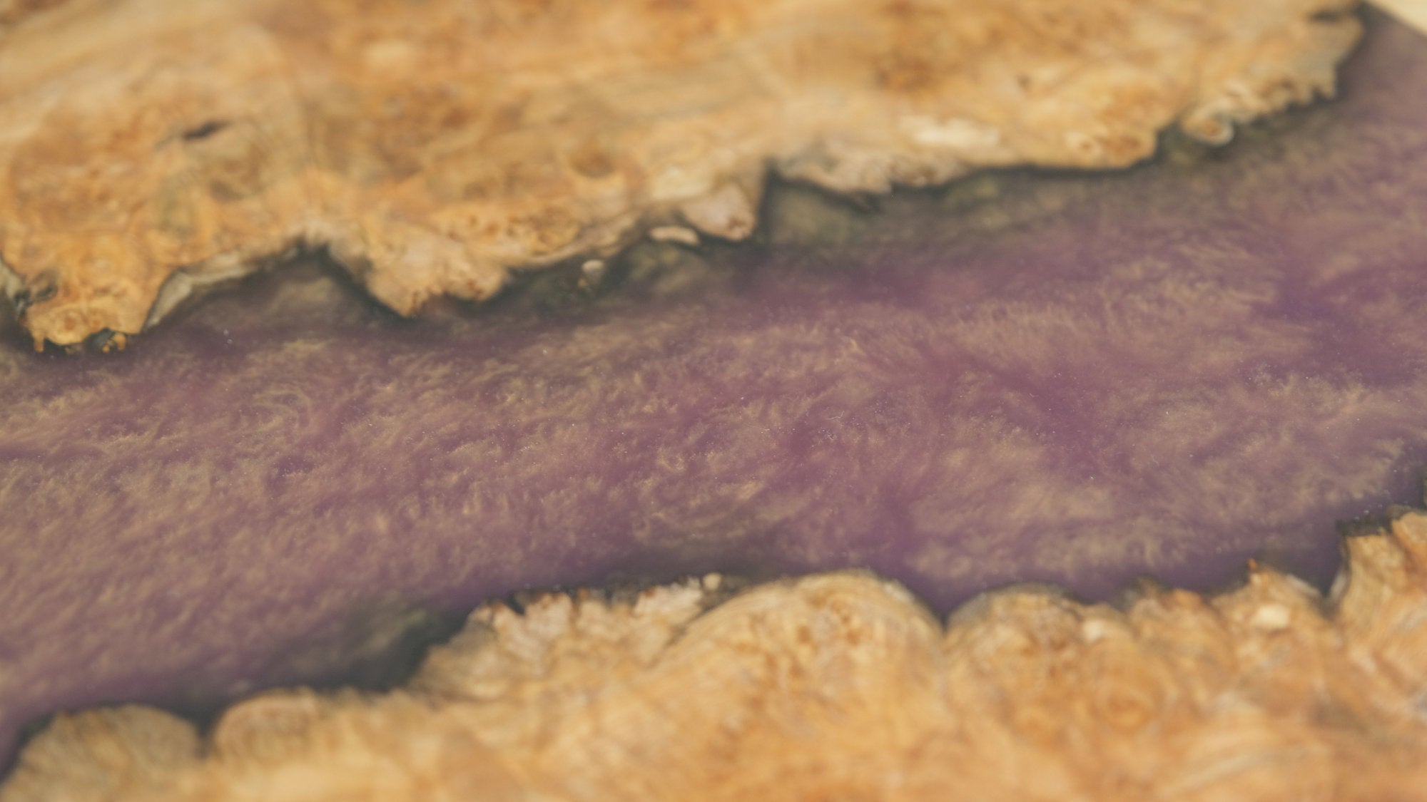 Maple Burl with Purple and Gold Epoxy - Large – RAD DESIGN